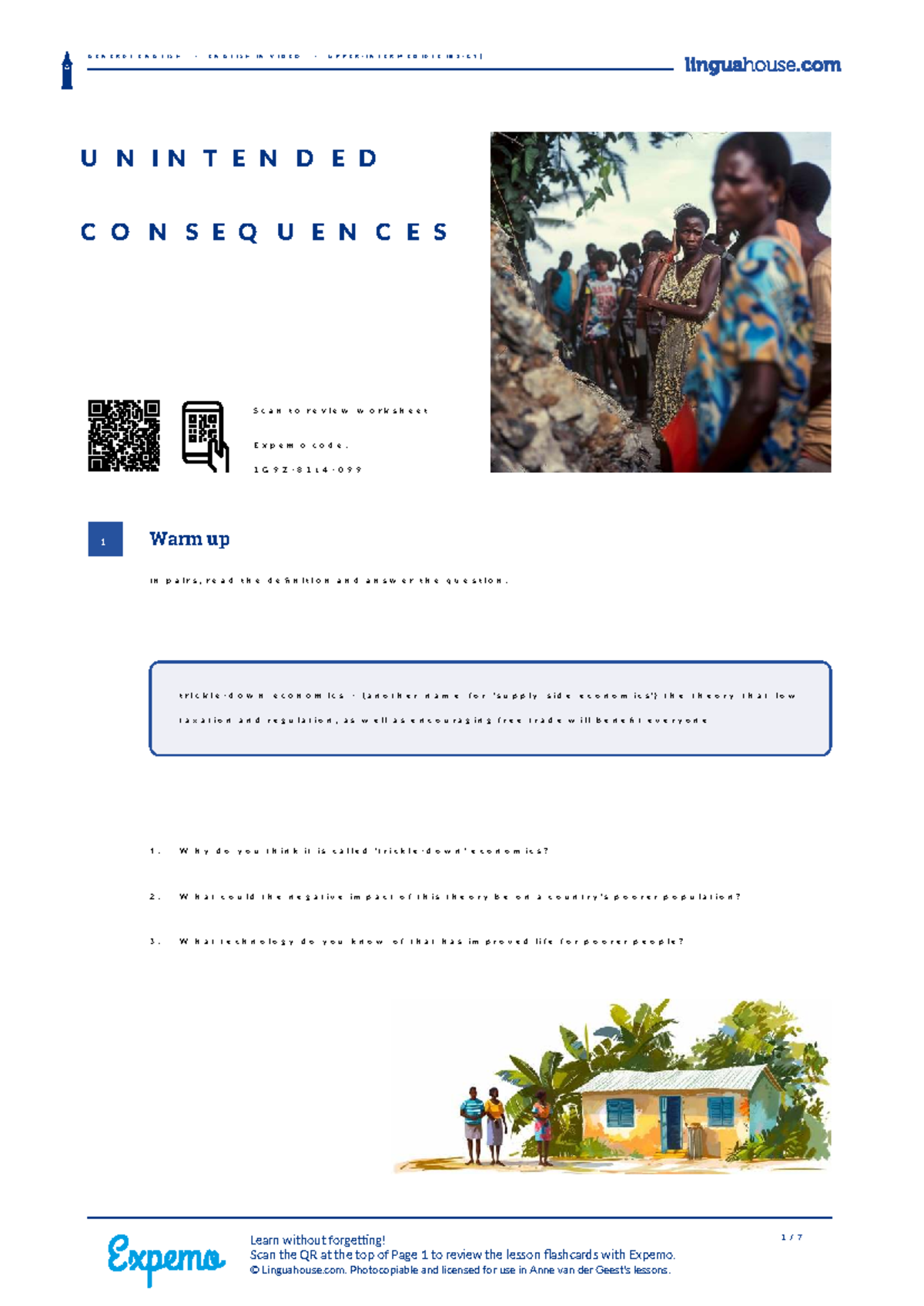 Unintended Consequences: Exploring Tech's Impact on Poverty (B2 C1 ...