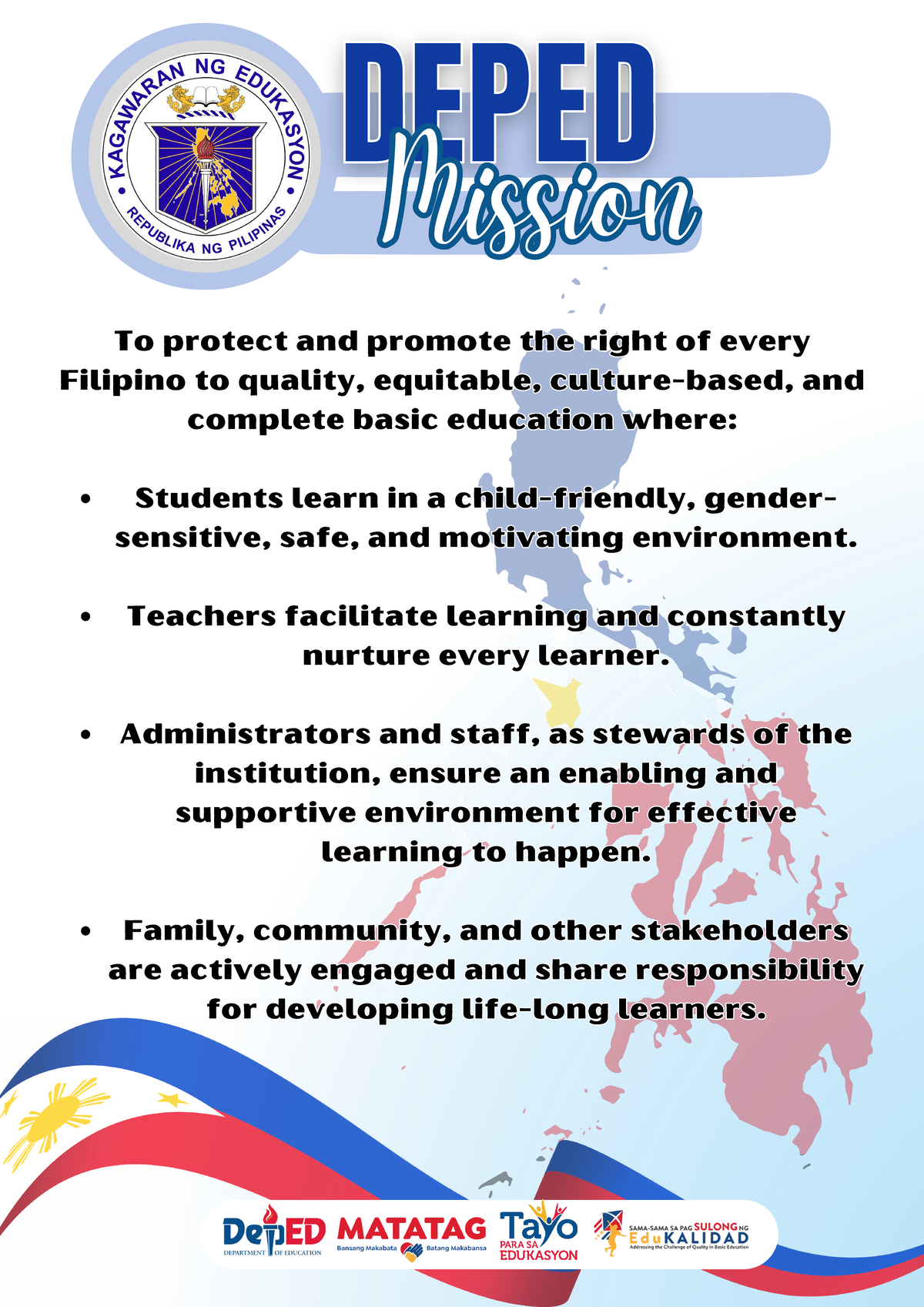 Blue design Deped Corners - To protect and promote the right of every ...