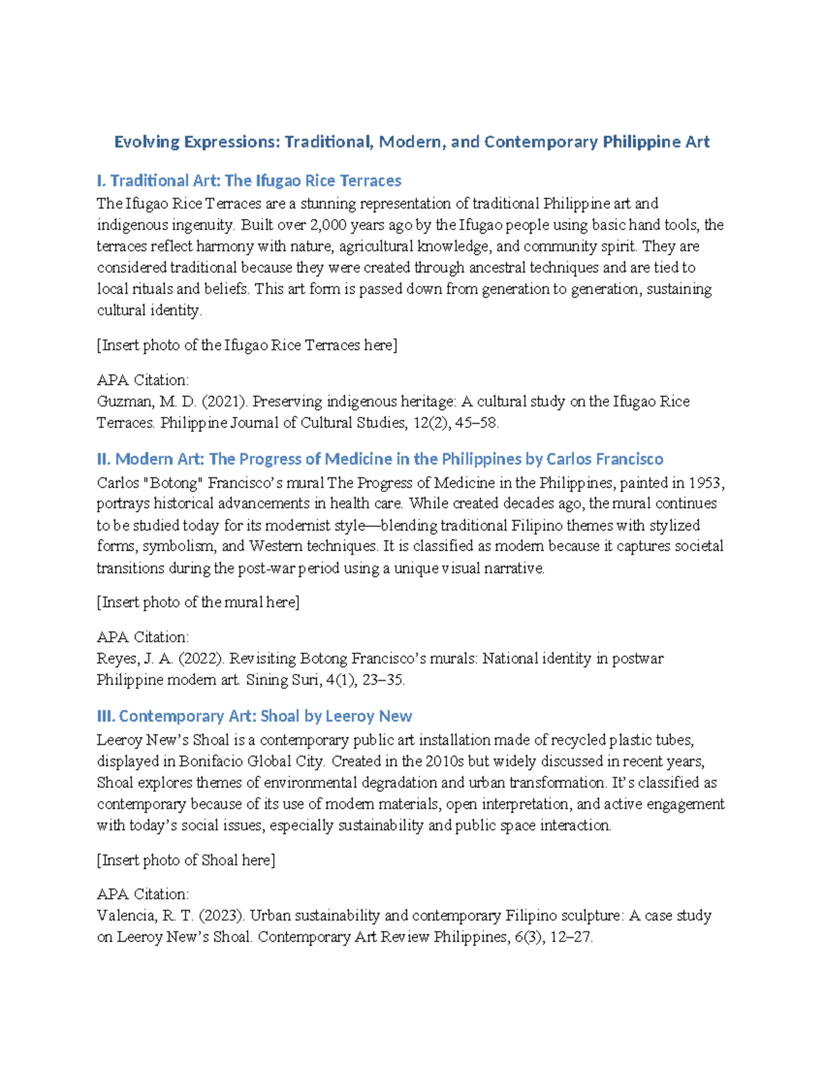 Philippine Art Essay: Traditional, Modern, and Contemporary Insights ...