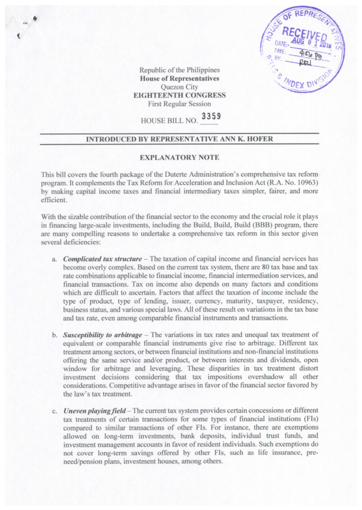 House Bill 03359 Analysis and Implications for Legislative Action - Studocu