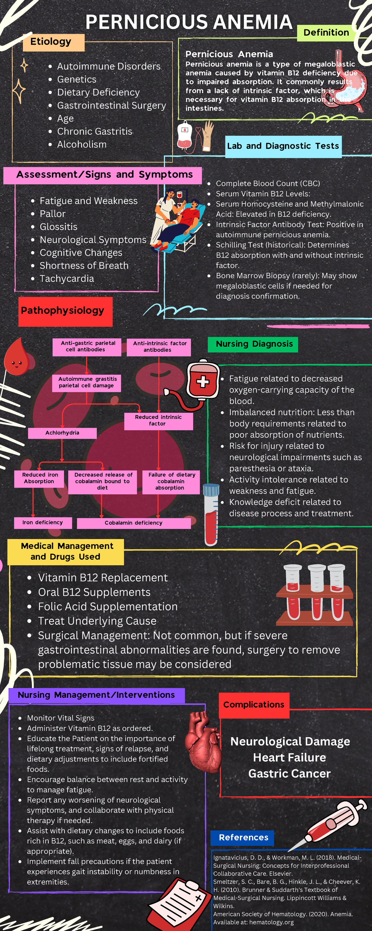 Pernicious Anemia - Definition Etiology Lab and Diagnostic Tests ...