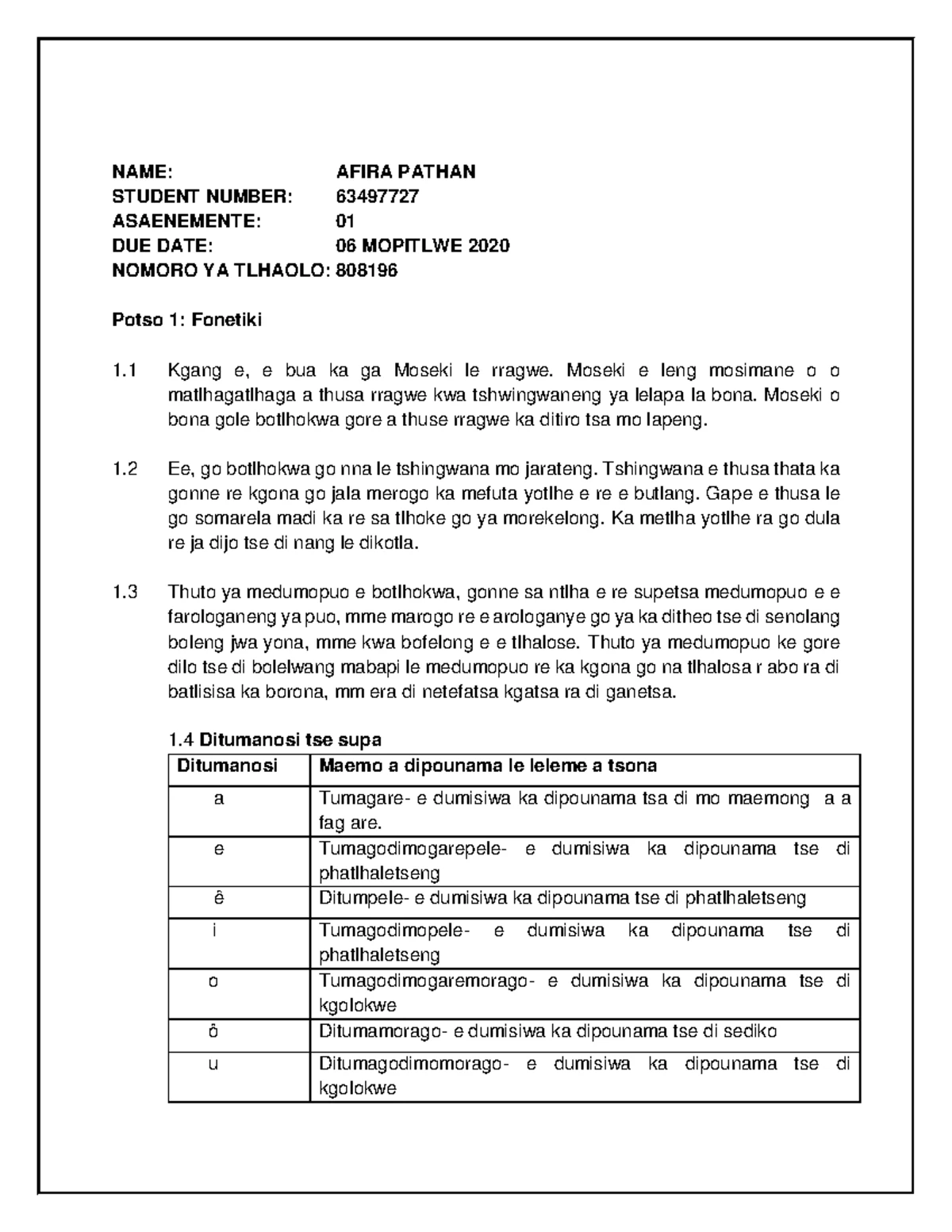 Grade 12 Setswana Literature Mind the Gap Study Guide: "Ga se lorato ...