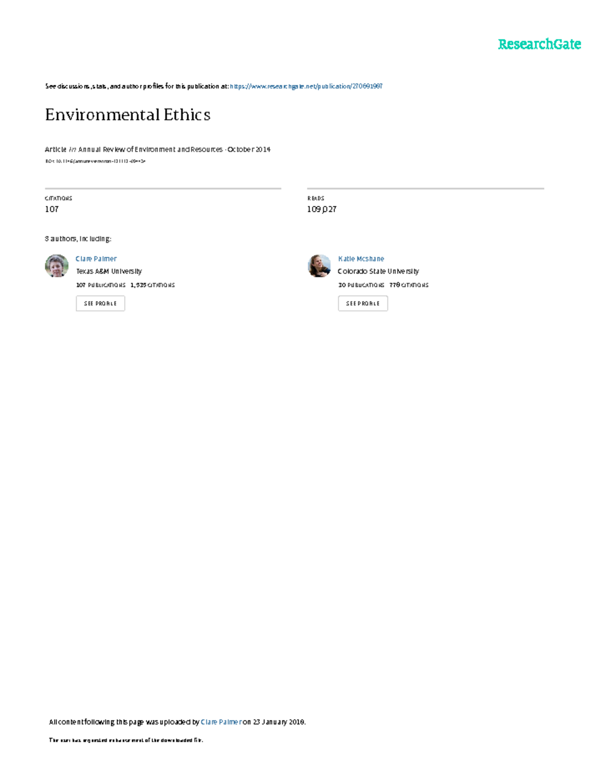 Arerpalmer Mc Shane Sandler - See discussions, stats, and author ...