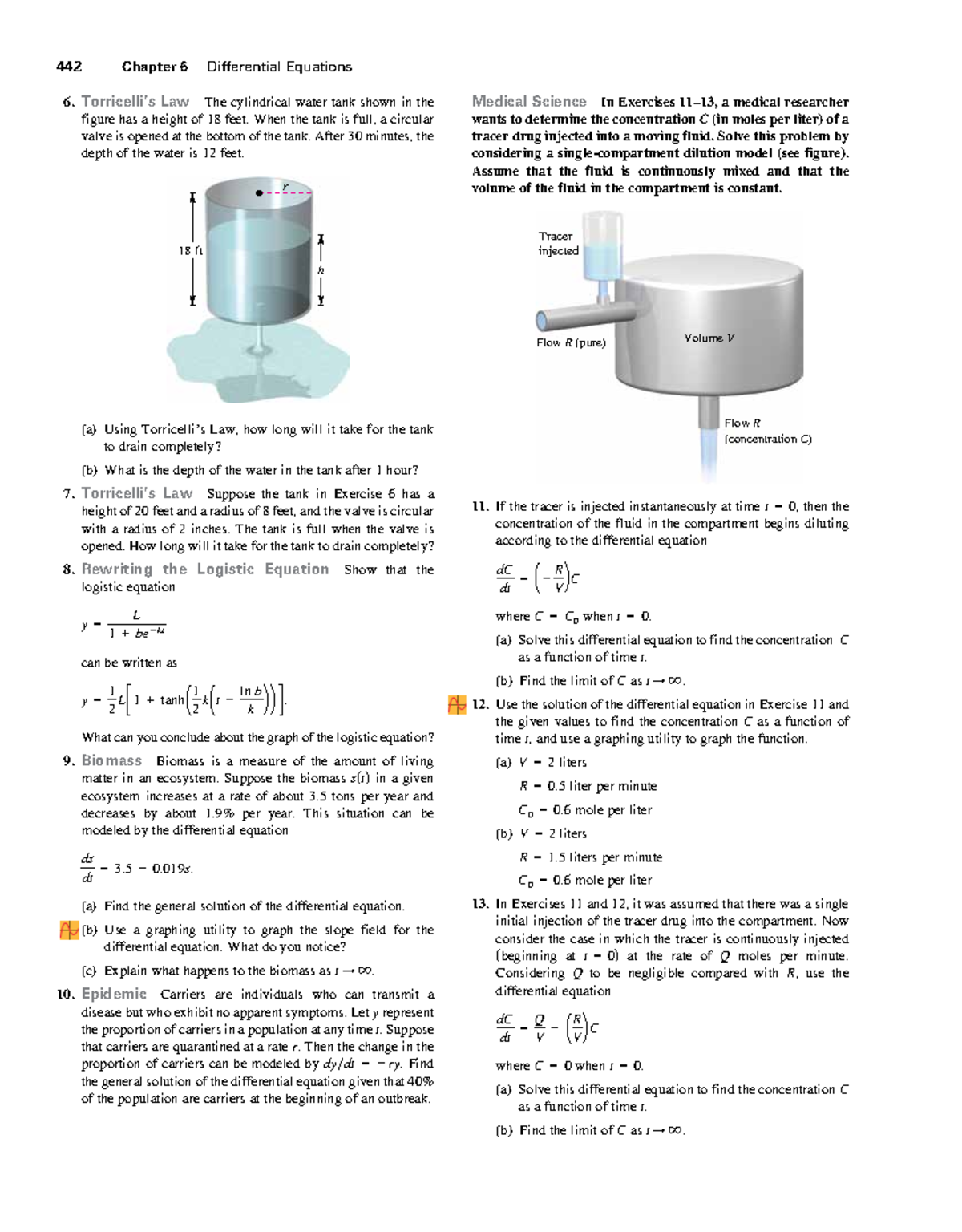 CALC 26 - Chapter 6 Differential Equations Notes and Applications - Studocu