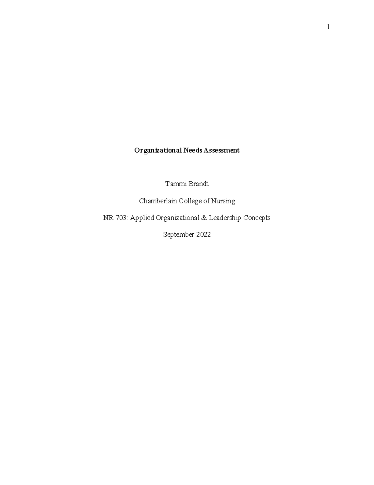 Organizational Needs Assessment: Addressing OUD in Pregnant Women (NR ...
