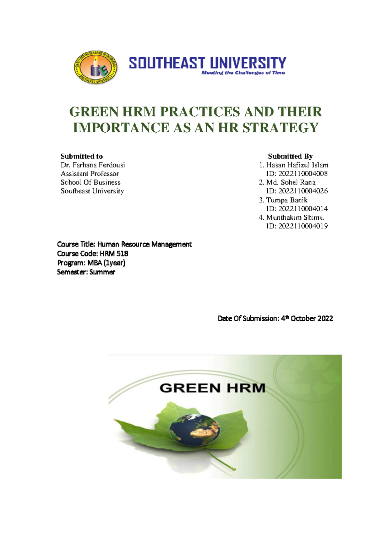 Green HRM Practices and Their Importance as an HR Strategy - GREEN HRM ...