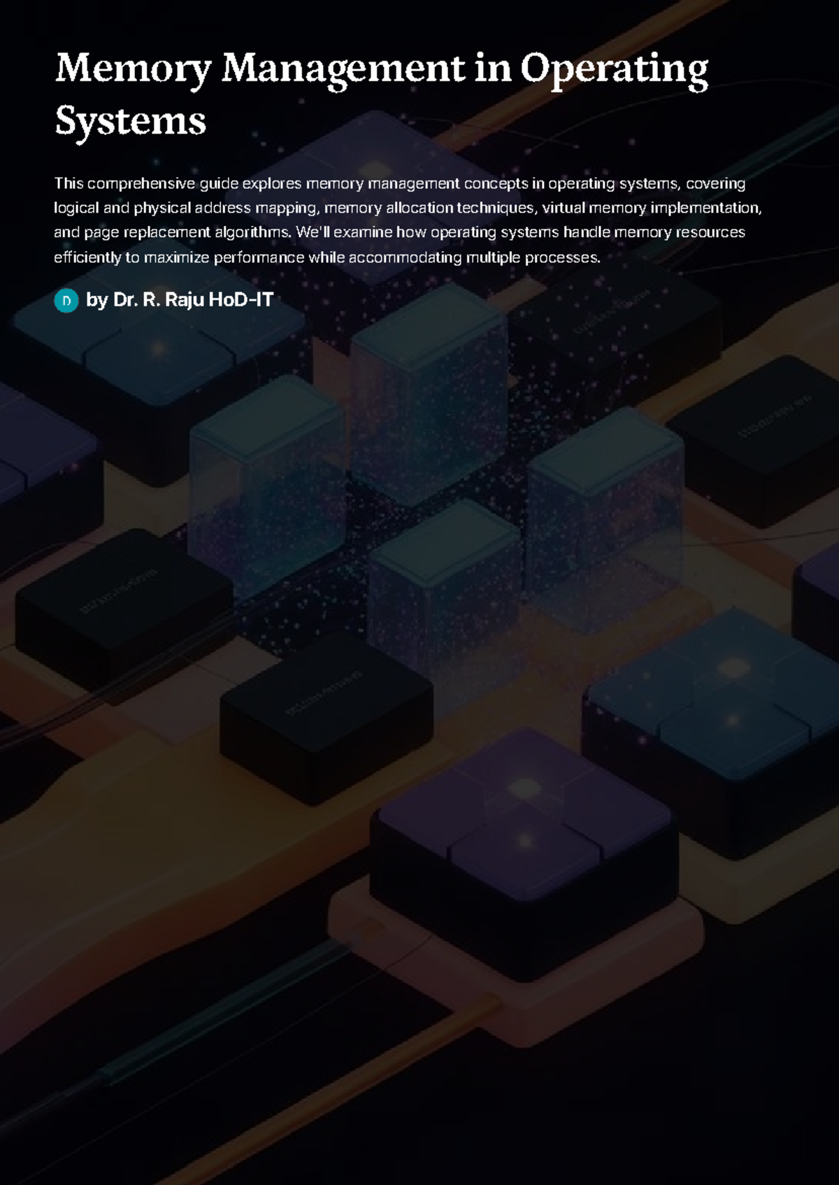 UNIT-IV Memory Management in Operating Systems: Concepts & Techniques - Studocu