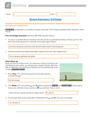 Uniform Circular Motion SE - Gizmo Help - Name: Date: Student ...