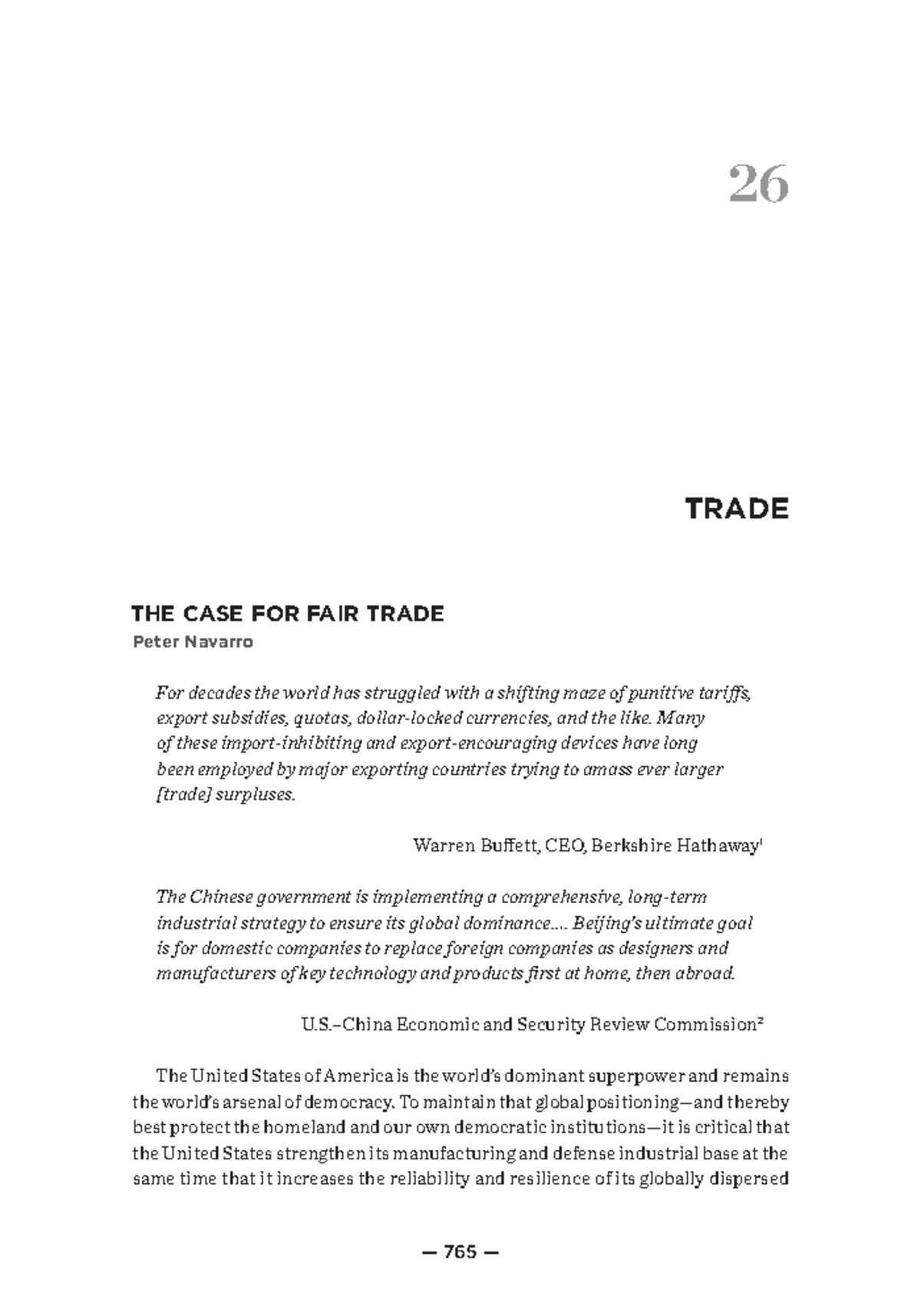26 TRADE: The Case for Fair Trade and Economic Aggression Analysis ...