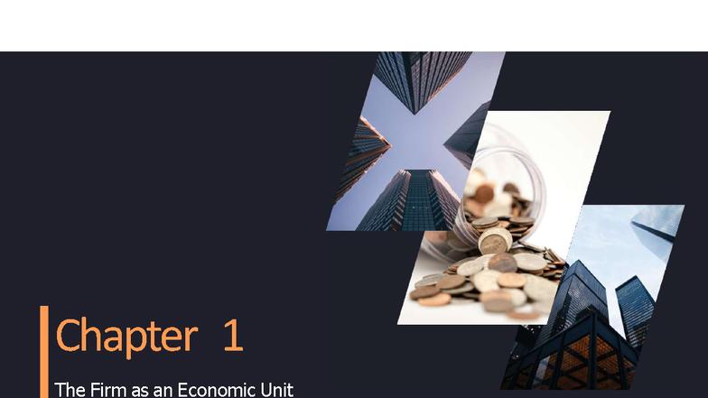 Chapter 1: The Firm as an Economic Unit - BMF Unit 1 Overview - Studocu