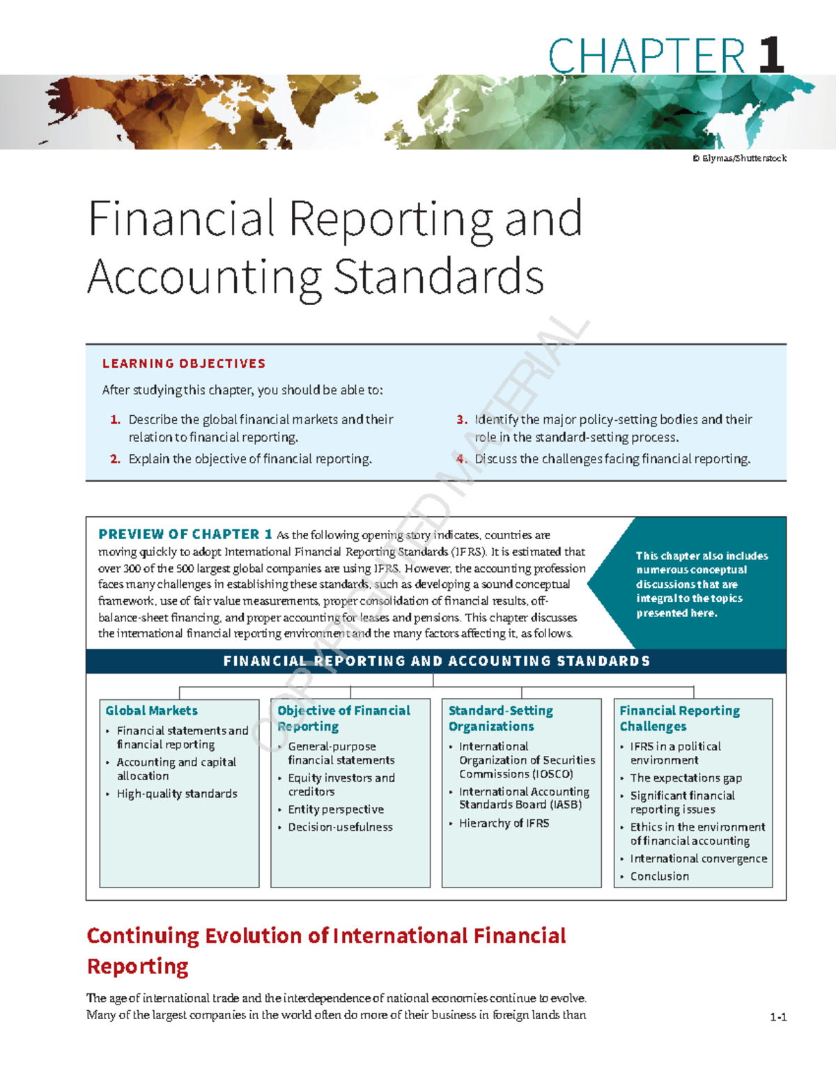 Kieso IFRS Chapter 1: Financial Reporting & Accounting Standards - Studocu
