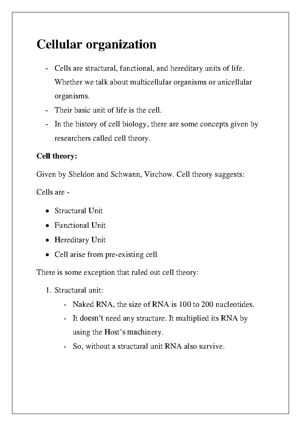 Cellular organization - Cellular organization Cells are structural ...