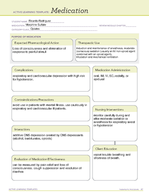 Mannitol ATI medication template 2020 - ACTIVE LEARNING TEMPLATES ...