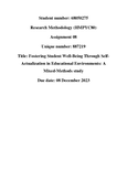 HMPYC80 - Unisa - Research Methodology - Studocu