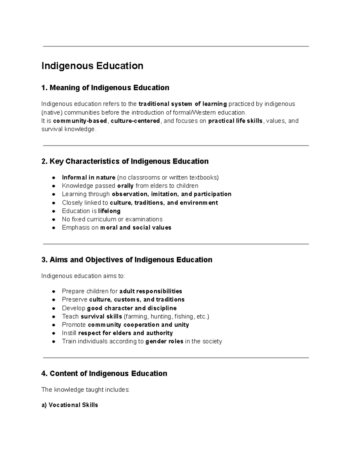 INST 101: Understanding Indigenous Education and Its Relevance Today ...