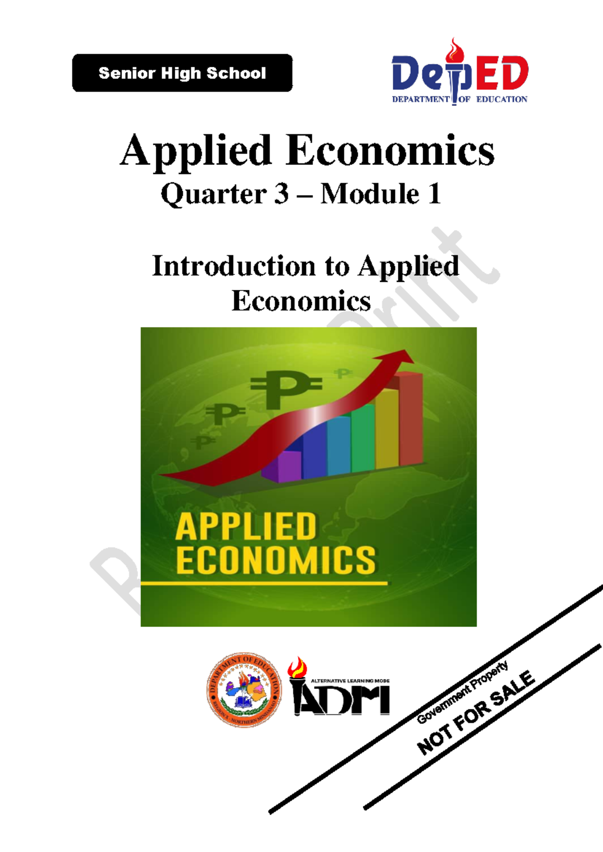 **Econ12 Q3 M1: Intro to Applied Economics - Learning Module** - Studocu