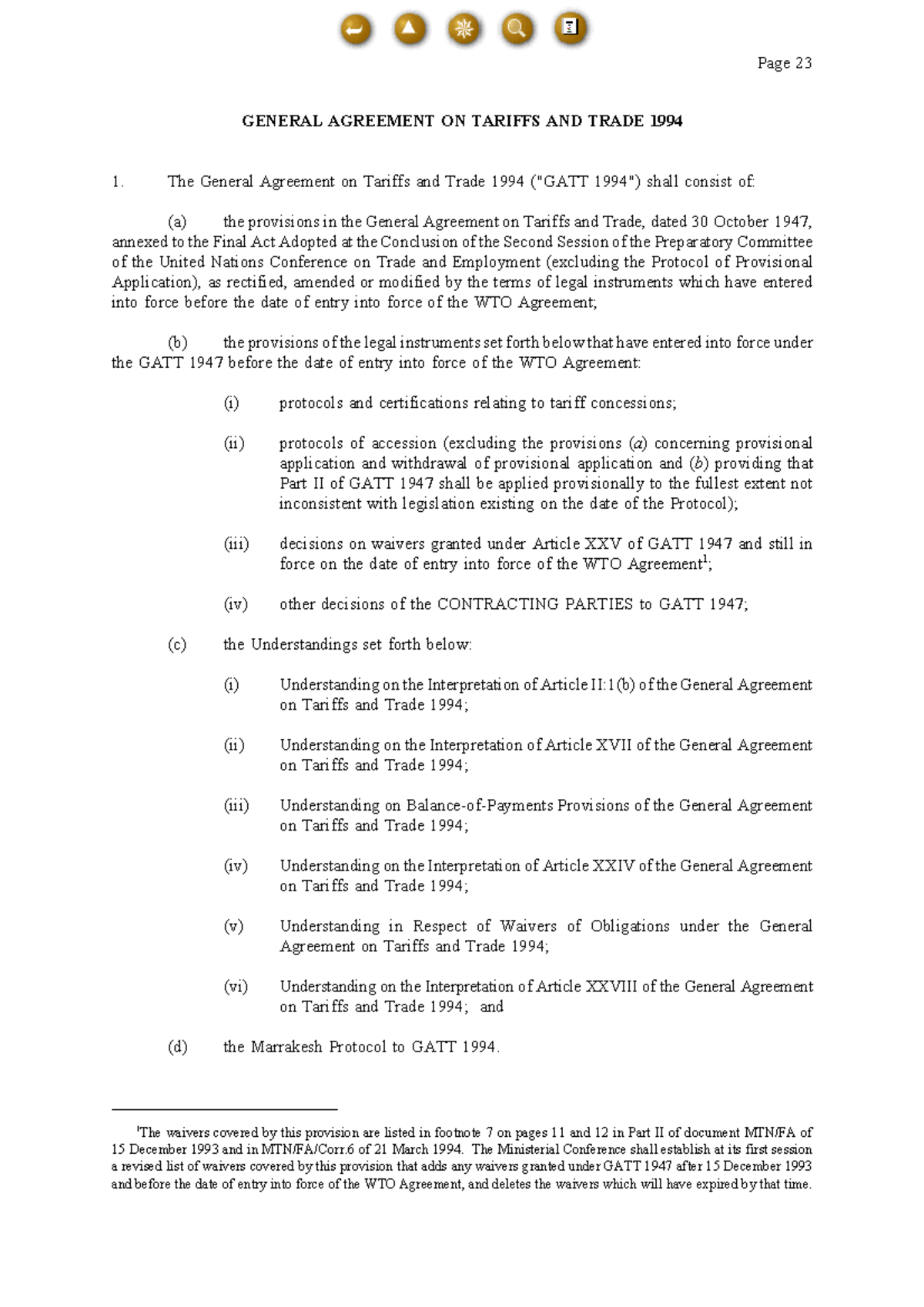 GATT 1994: Provisions and Explanatory Notes Overview - Studocu