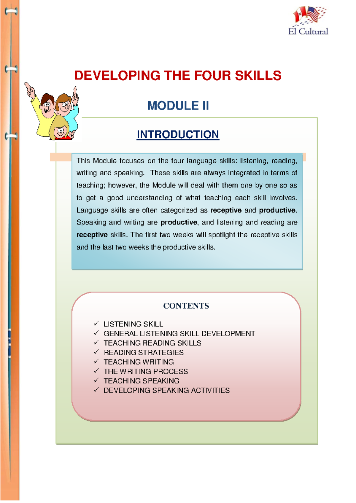 Listening Skills Development: Module II Overview and Teaching ...
