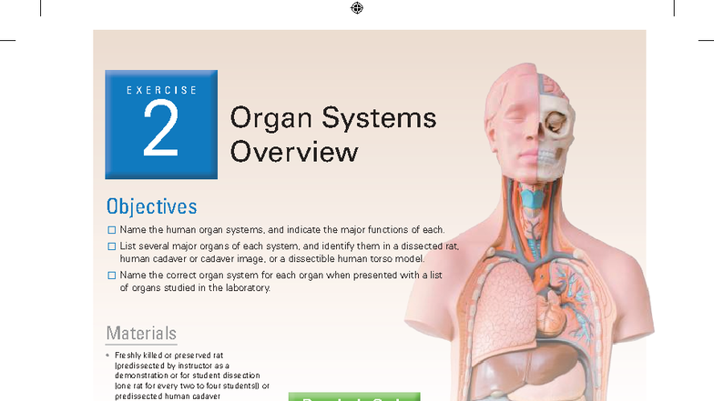 HAP 2e Ch02: Overview of Organ Systems & Dissection Guide - Studocu
