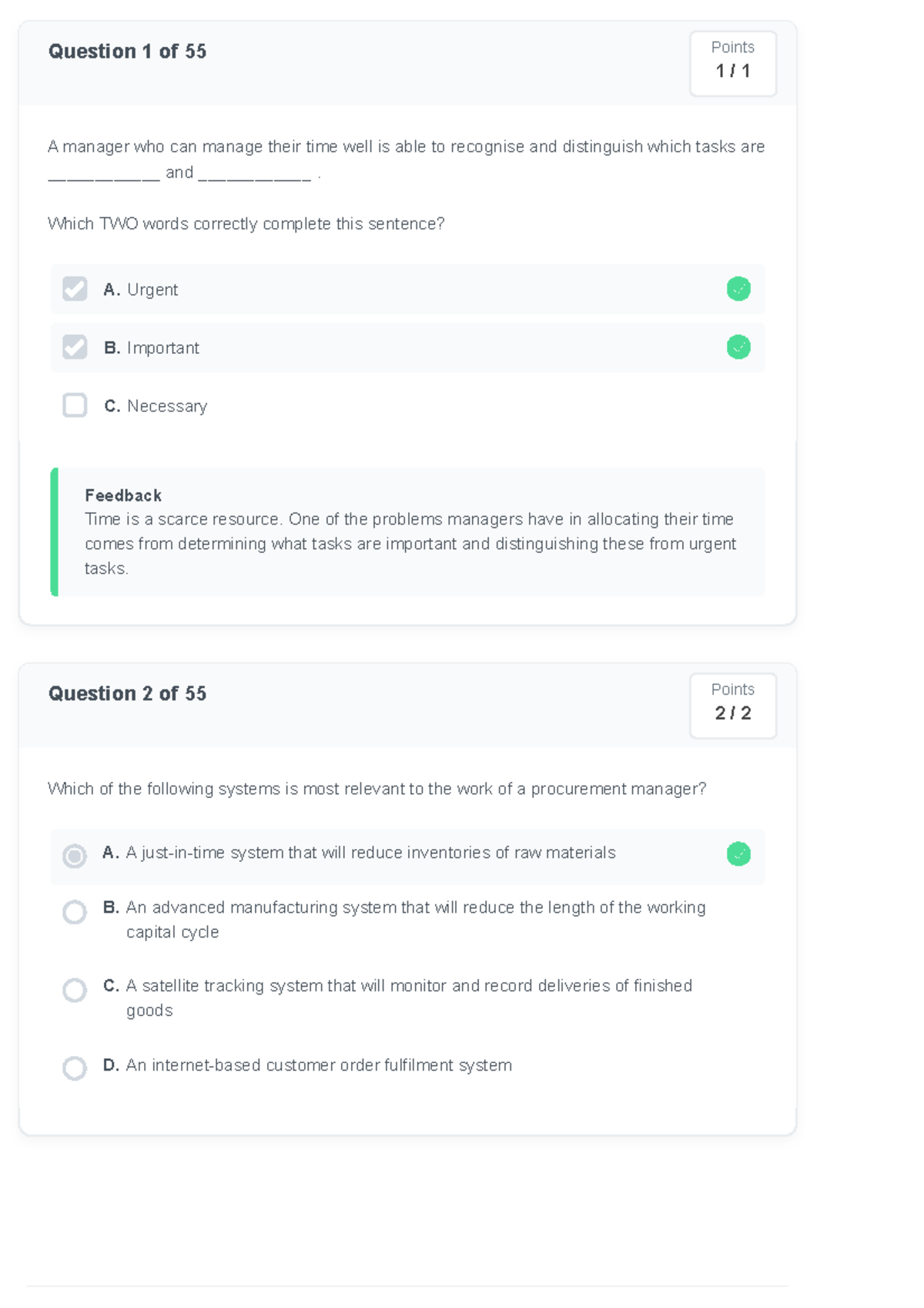 BT Final Mock Exam Questions and Answers - Studocu