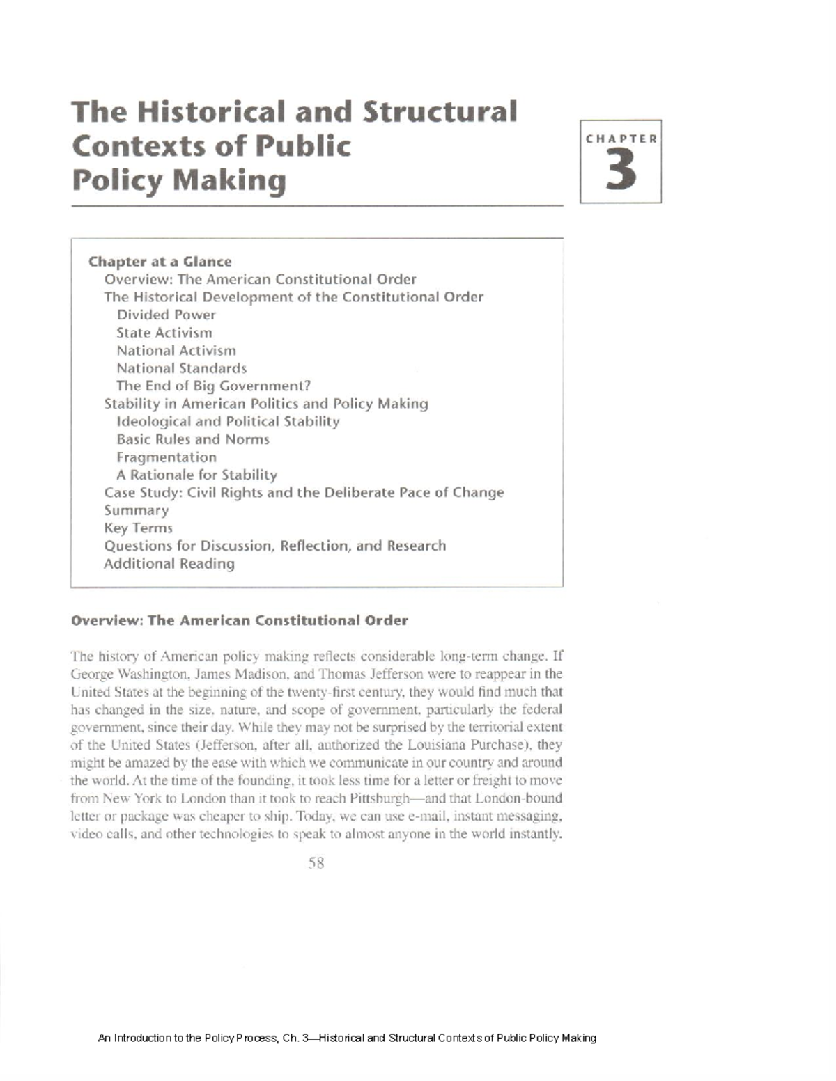 Introduction to Policy Process: Historical & Structural Contexts - Studocu