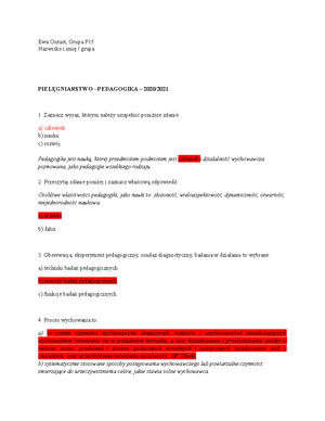 Skale - doc - PODSUMOWANIE Ocena bólu: 1. NRS (Numerical Rating Scale ...