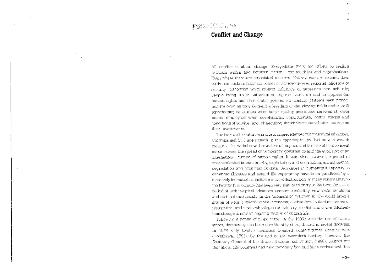 Anstey Conflict and Change: Chapter Overview and Key Concepts - Studocu