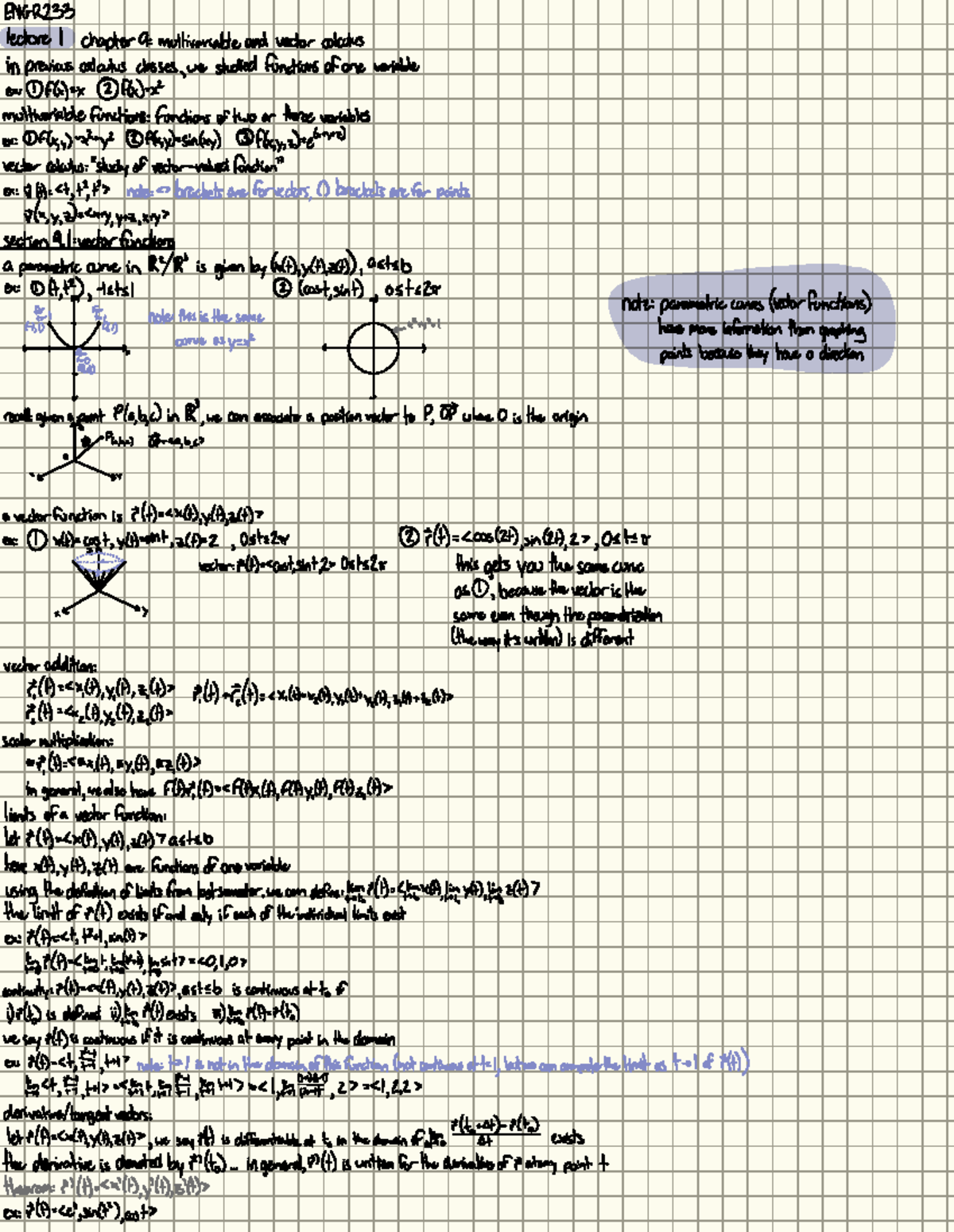 ENGR233 Lecture Notes: Multivariable & Vector Calculus Overview - Studocu