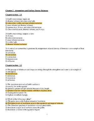 PG Online - Ch 6 - Quiz Questions - Chapter 6 Earth's Climatic Regions ...