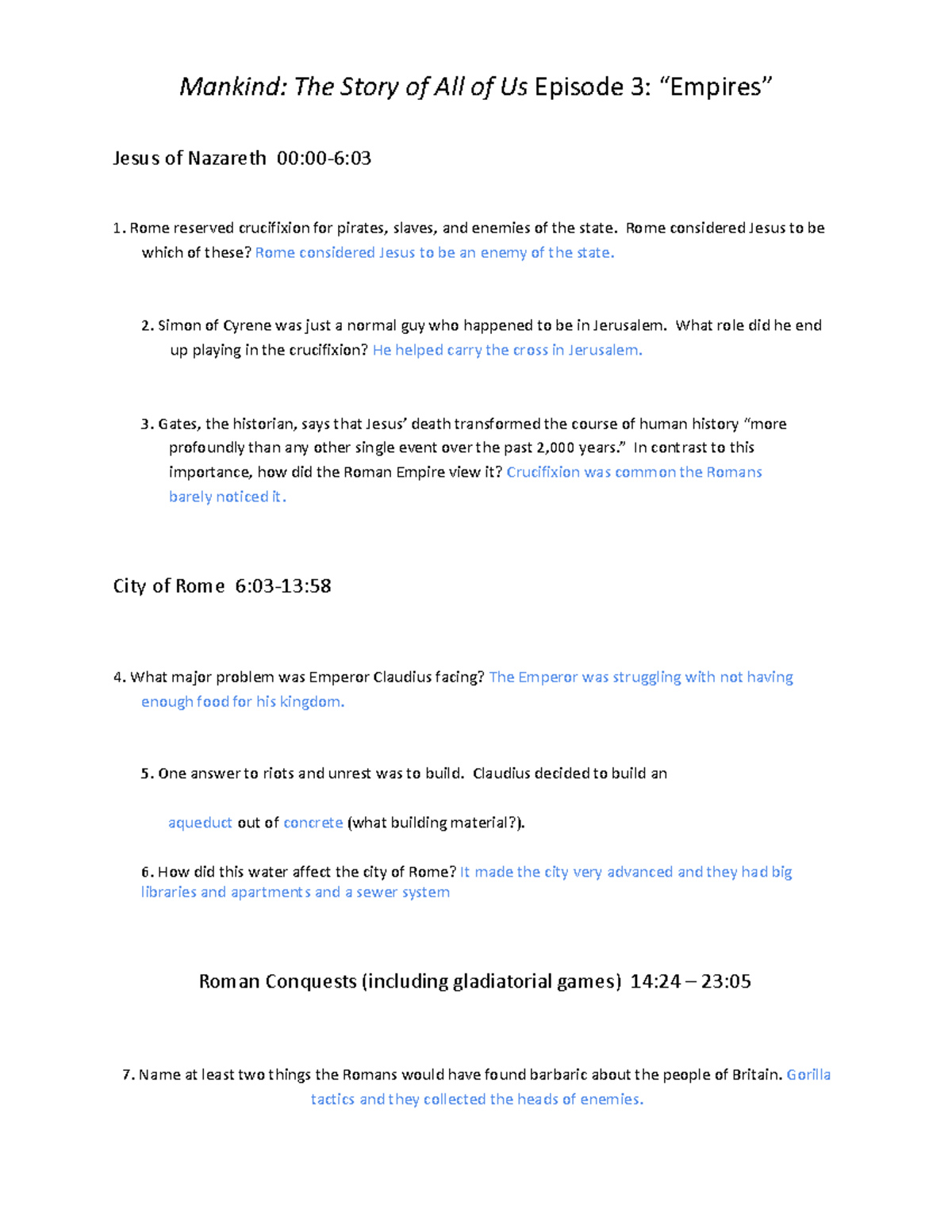 Rowan Schreibers Copy of Mankind The Story of All of Us Episode 3 ...