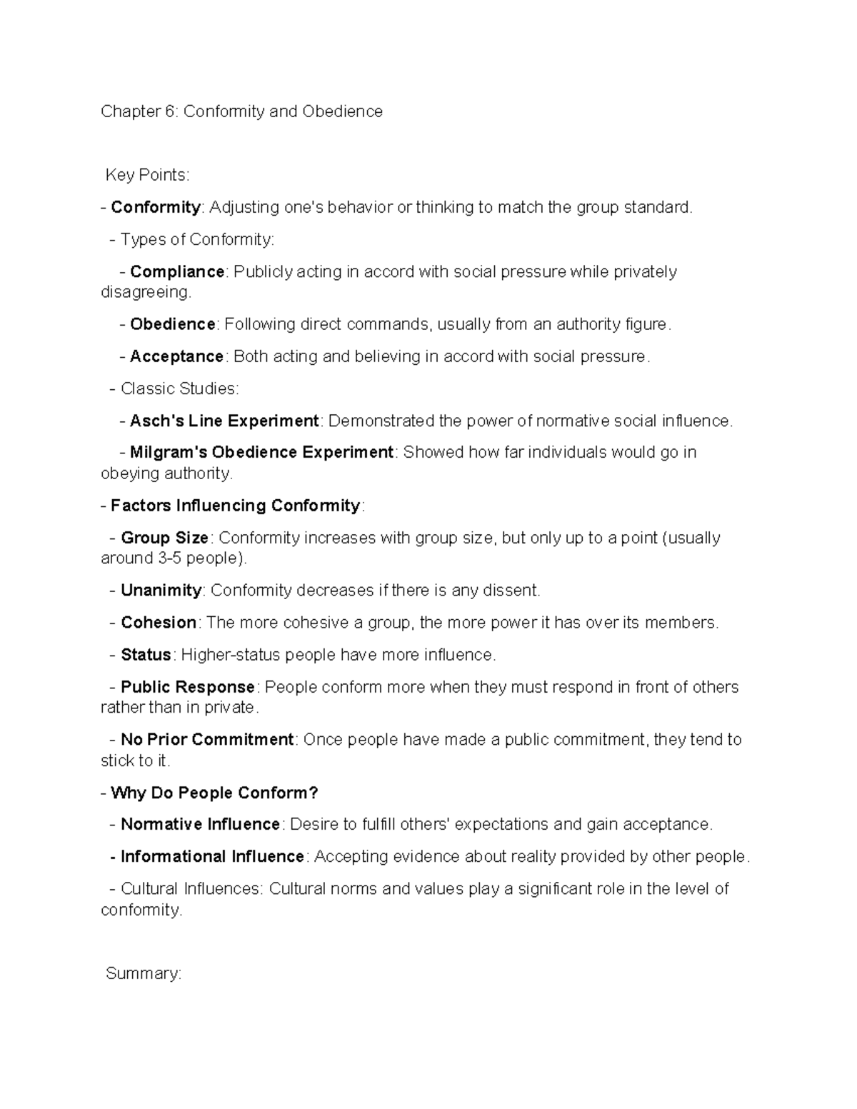 Soc-Psych-Reviewer - Conformity, Obedience, and Group Influence ...