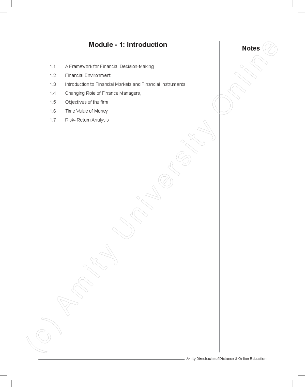FIBA601 Financial Management: Comprehensive Unit Notes on Finance - Studocu