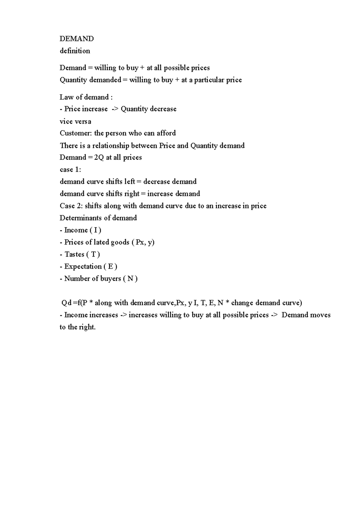 Microeconomics 26.09.25: Understanding Demand and Its Determinants ...