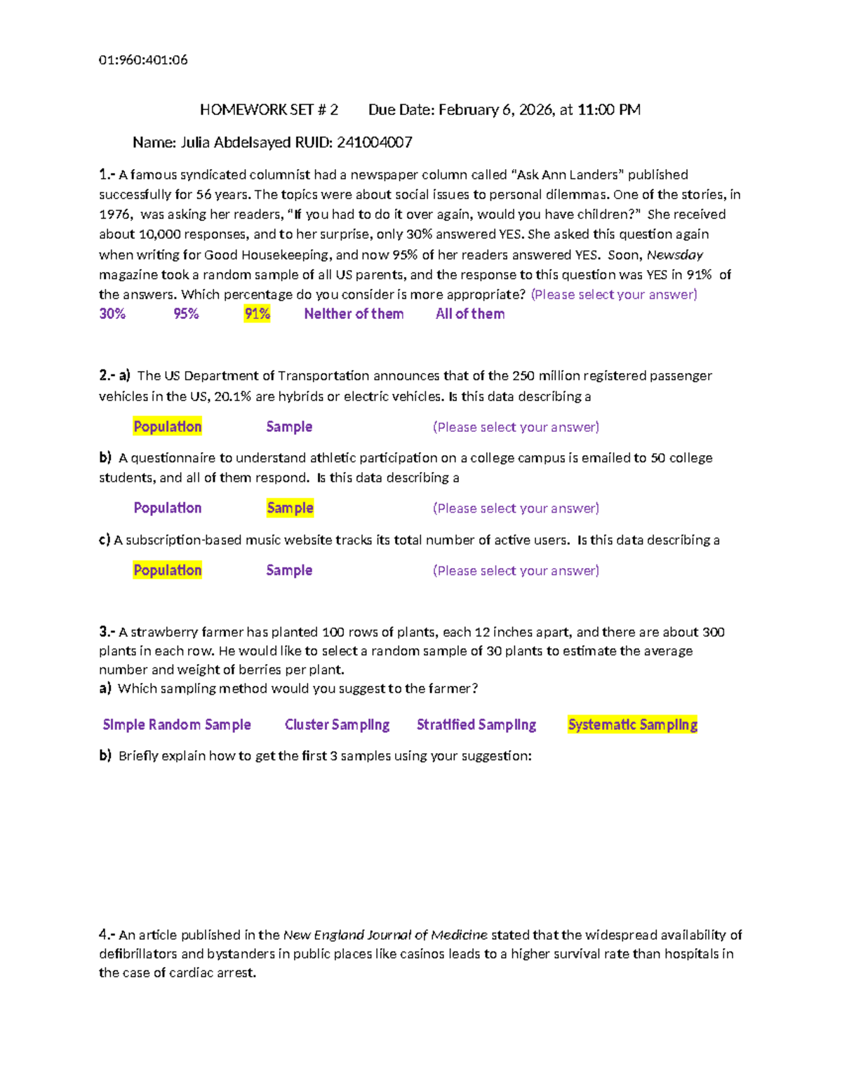 01:960:401:06 Homework Set 2 Analysis and Data Interpretation - Studocu