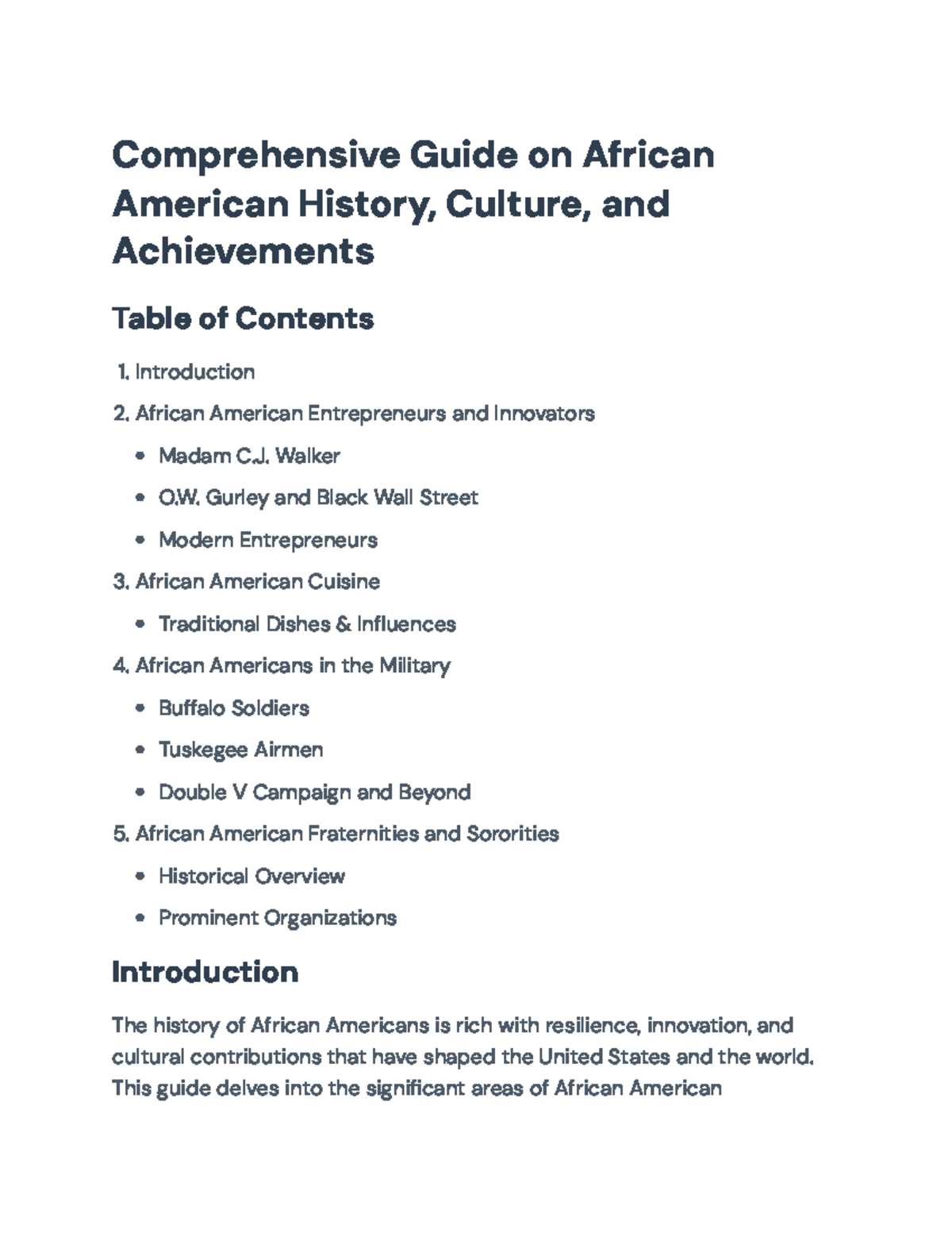 African American History: Culture, Contributions, & Legacy Guide ...