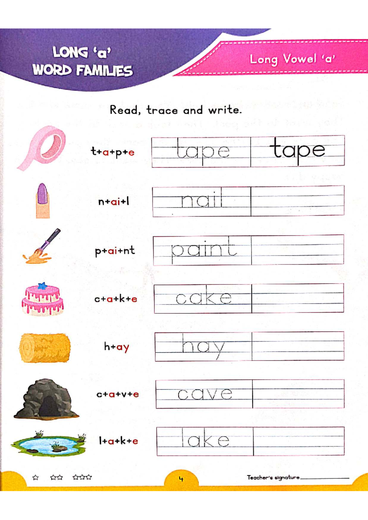 Advanced Skill 2 - Phonic Reader Worksheet on Long Vowel Sounds - Studocu