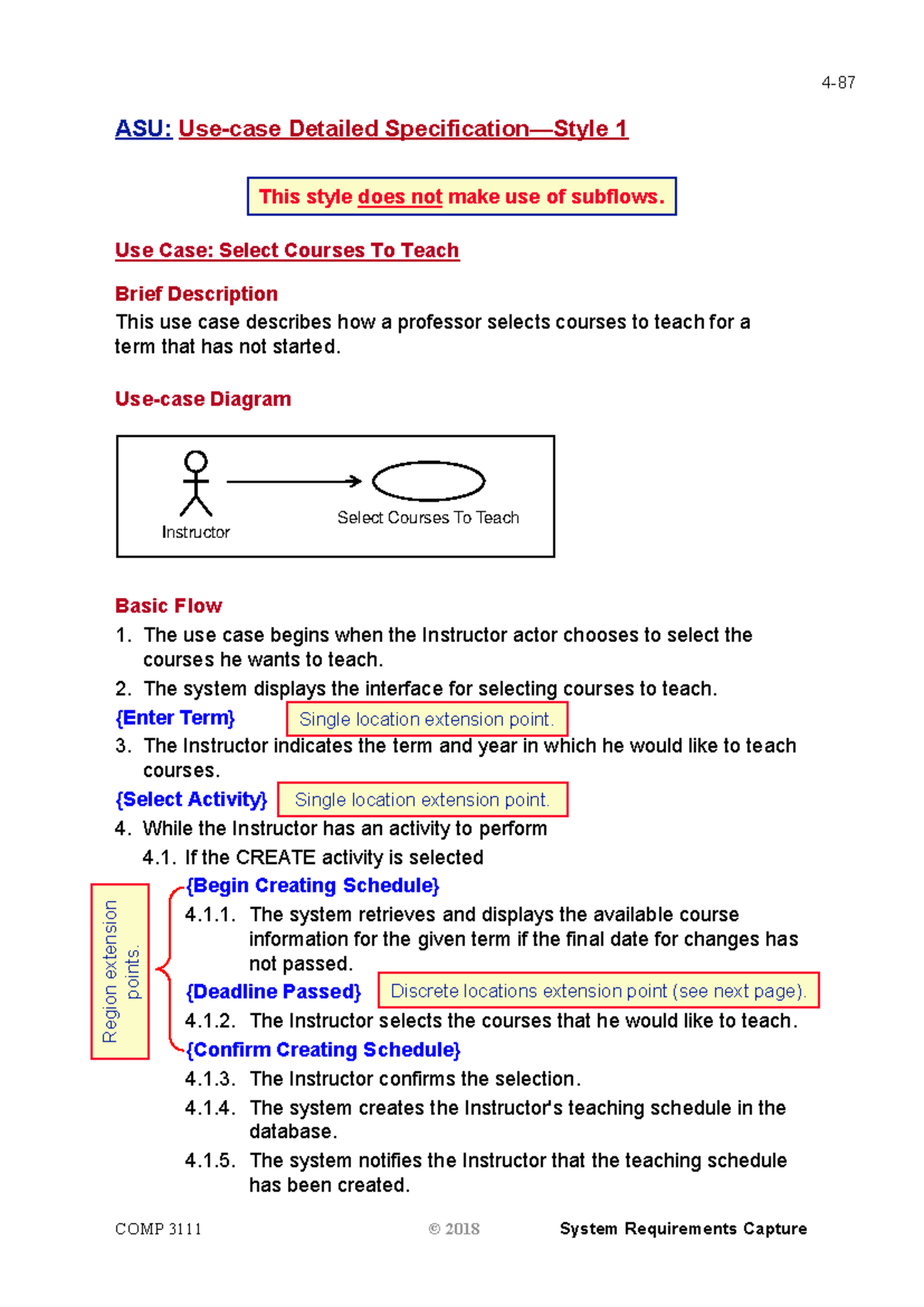 ASU: Use Case Diagram for Course Selection Process - Studocu