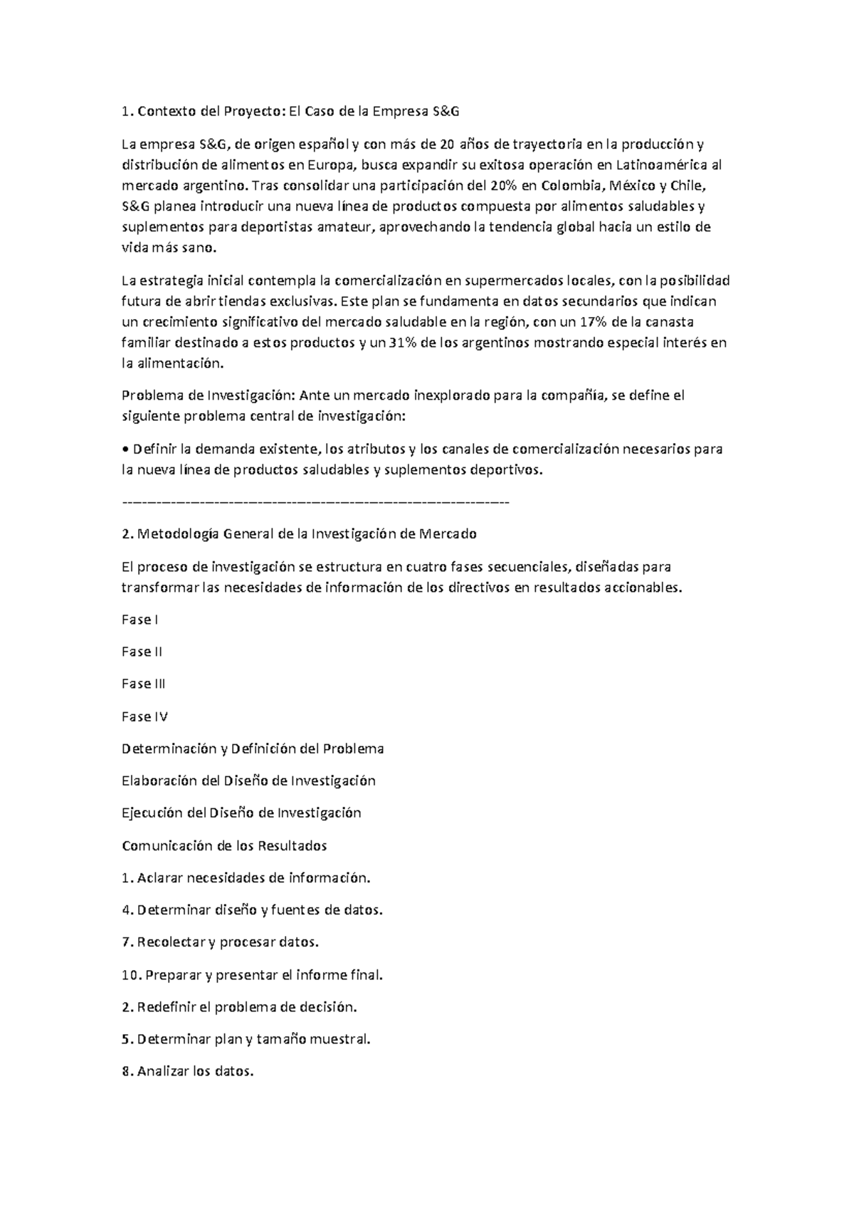 Resumen M3 Y M4: Investigación de Mercado para Nuevos Productos - Studocu