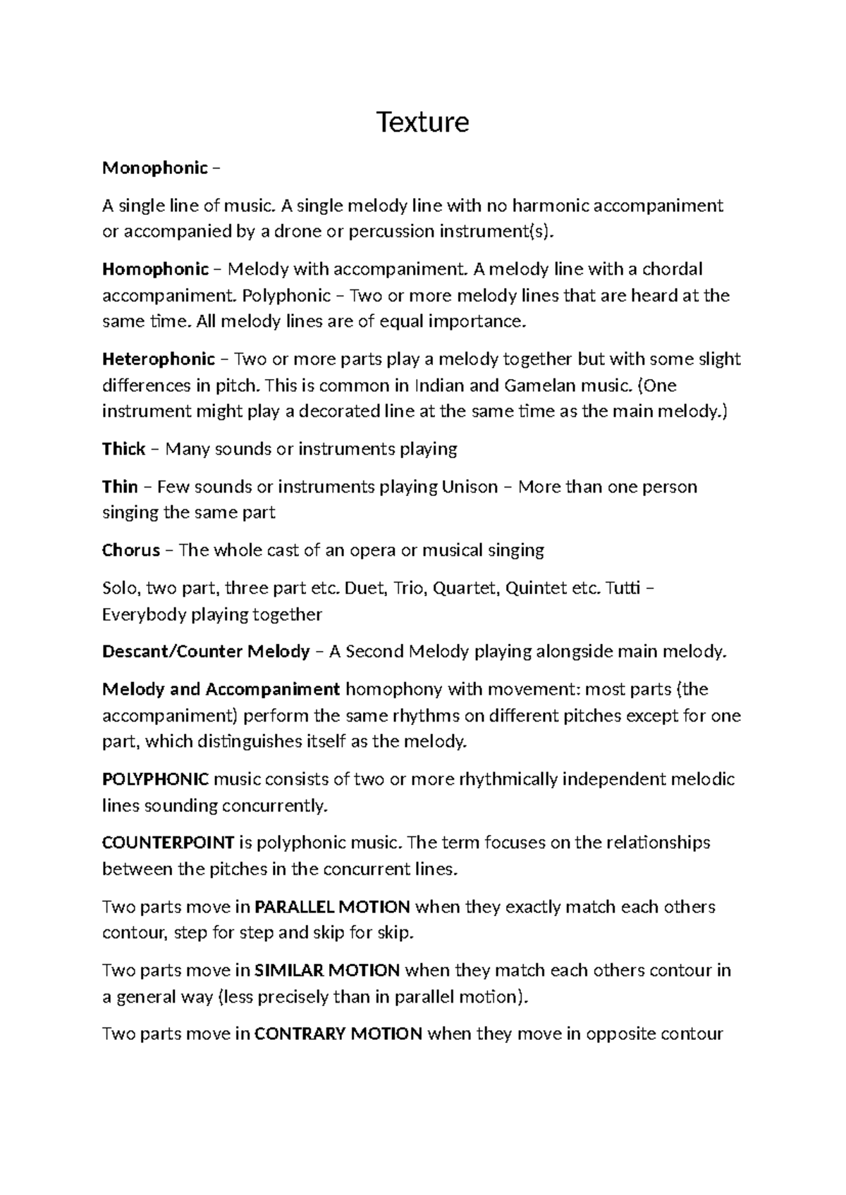 Understanding Musical Texture: Monophonic, Homophonic & Polyphonic ...