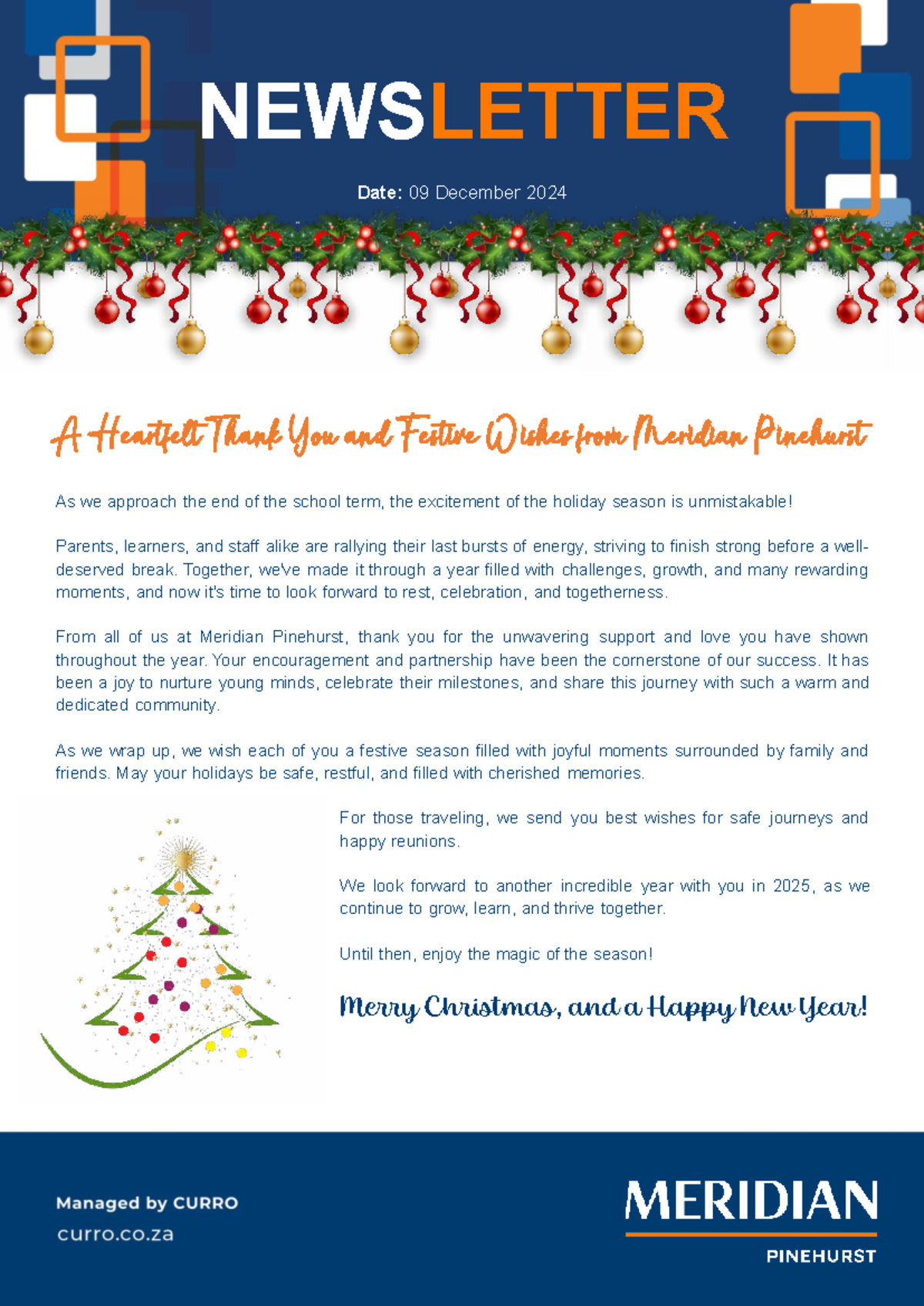 Meridian Pinehurst Campus Connection Newsletter - December 2024 - Studocu