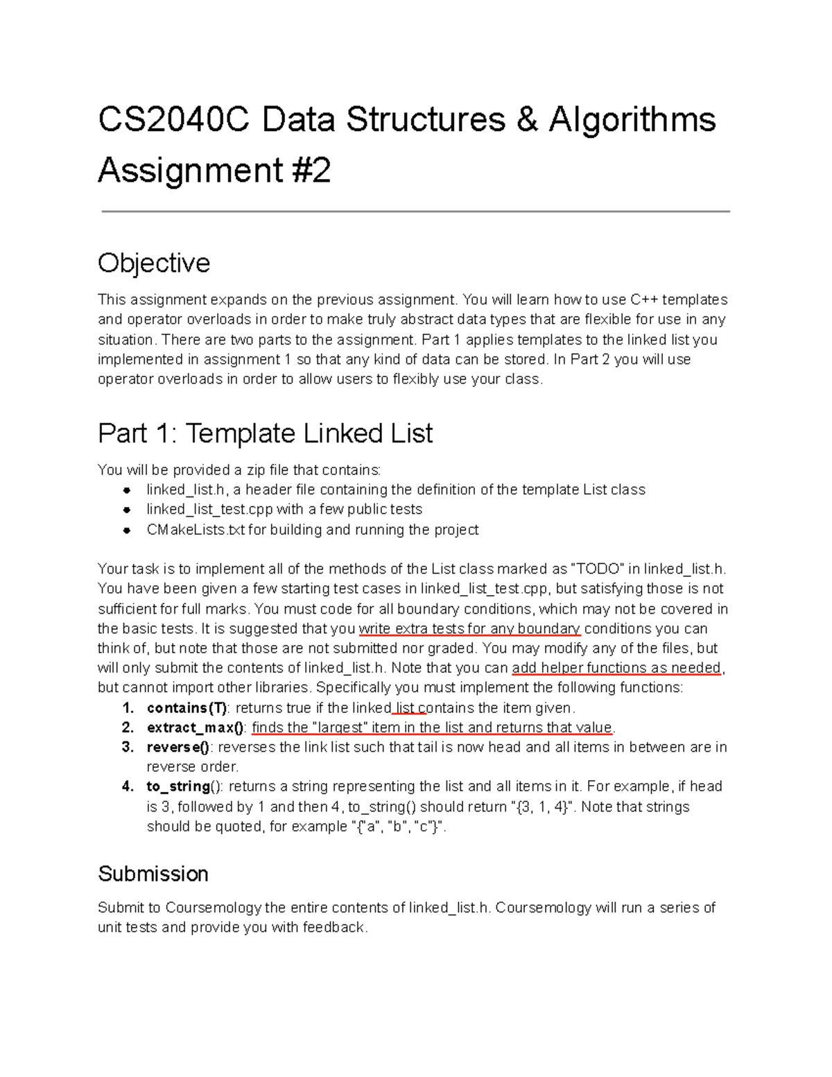 Assignment 2 Instructions - CS2040C Data Structures & Algorithms ...