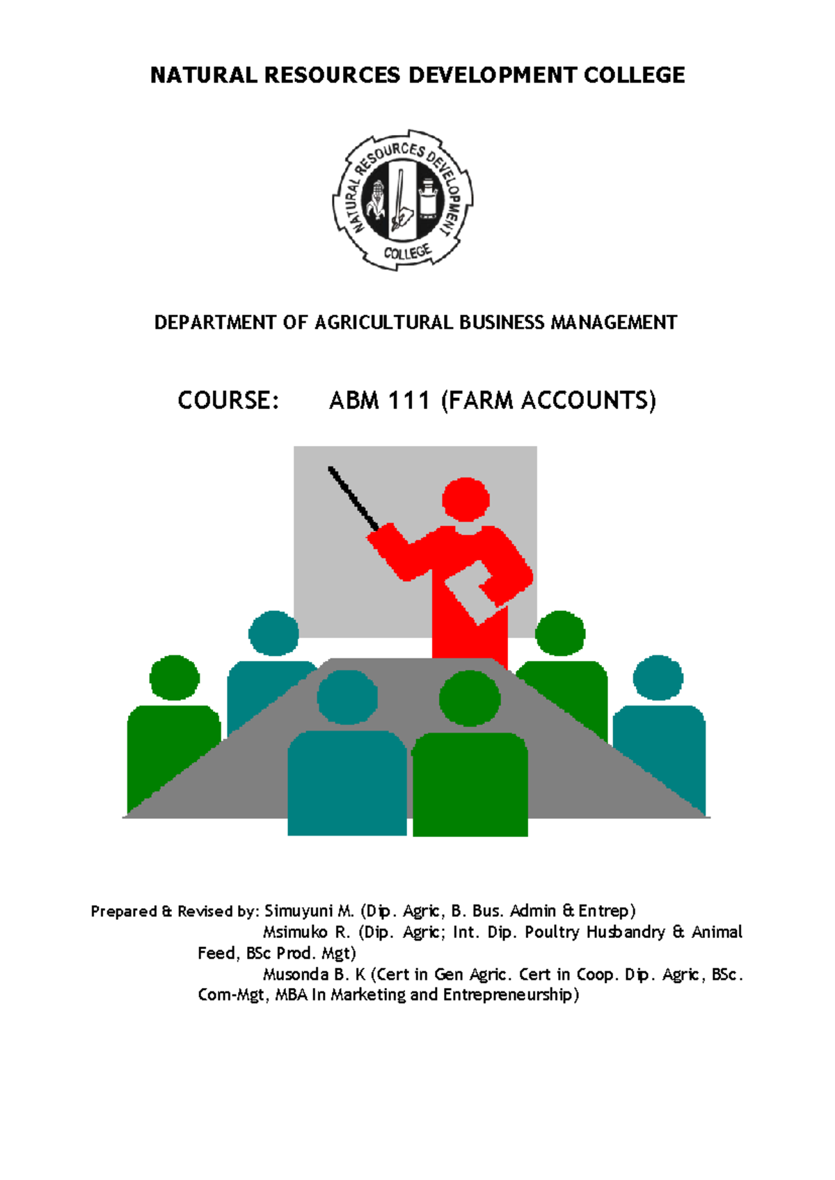 ABM111 Final Exam Notes: Farm Accounts and Bookkeeping Principles - Studocu