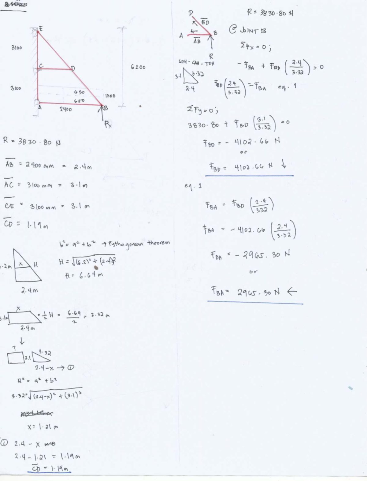 Forces on 2 Condensers - Static Analysis (AB 3100, BD 6200) - Studocu