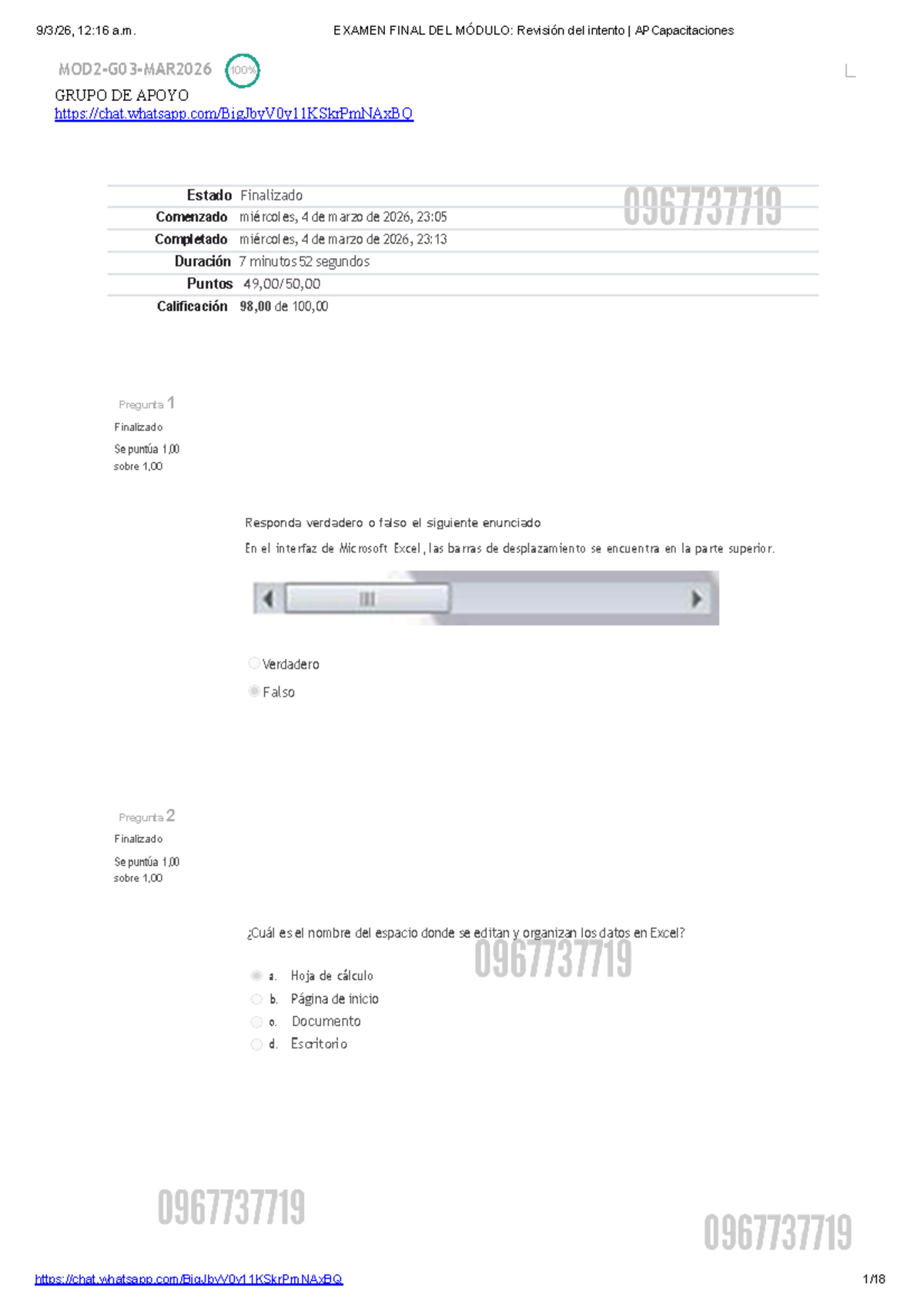Examen Final del Módulo 2: Revisión de Microsoft Excel y PowerPoint ...