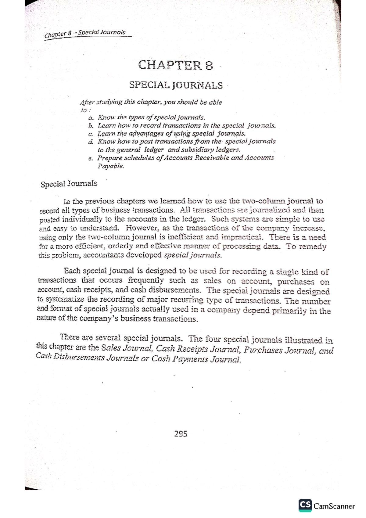 Special Journals Overview and Applications in Accounting - Studocu