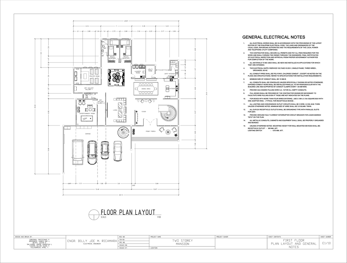FLOOR PLAN & LIGHTING LOAD LAYOUT (PLAN-Final) - Studocu
