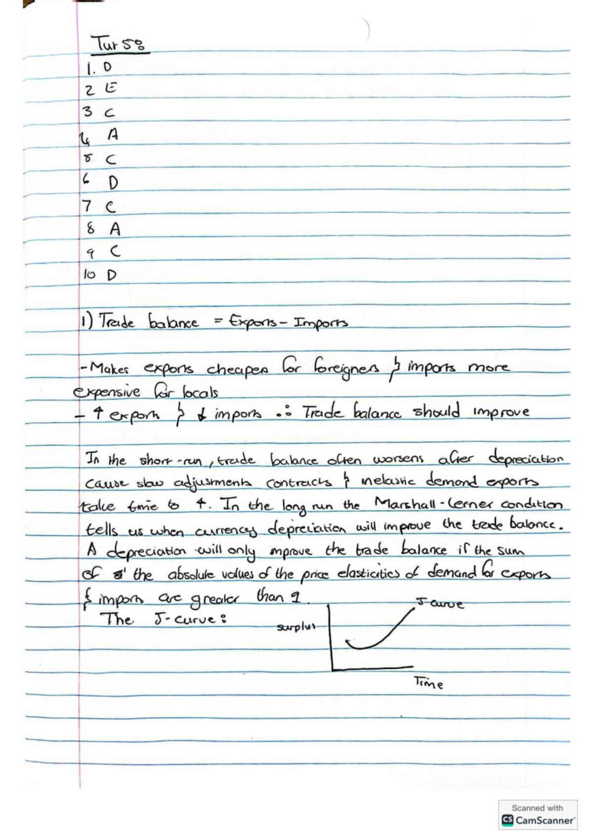 Tutorial 4: Trade Balance Analysis in ECO2004S - Studocu