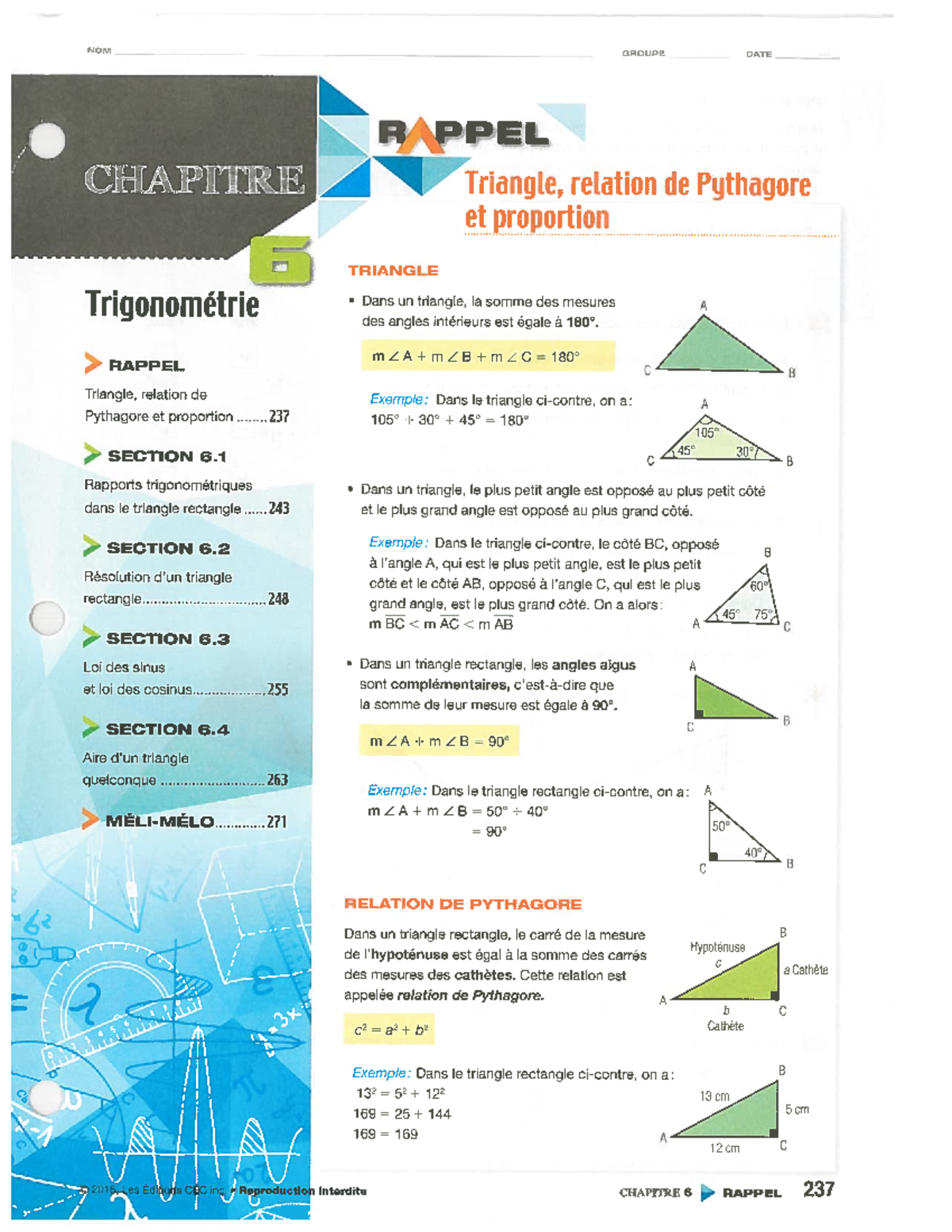 Corr PM 4SN P. 237-278 - Chapitre 3 - MATH 1B - Studocu