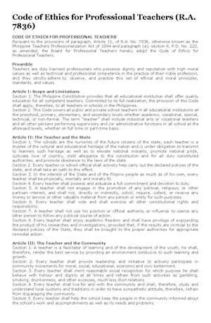 Teaching Profession Module 2 - Unit 2 THE TEACHER AS A PROFESSIONAL AND ...