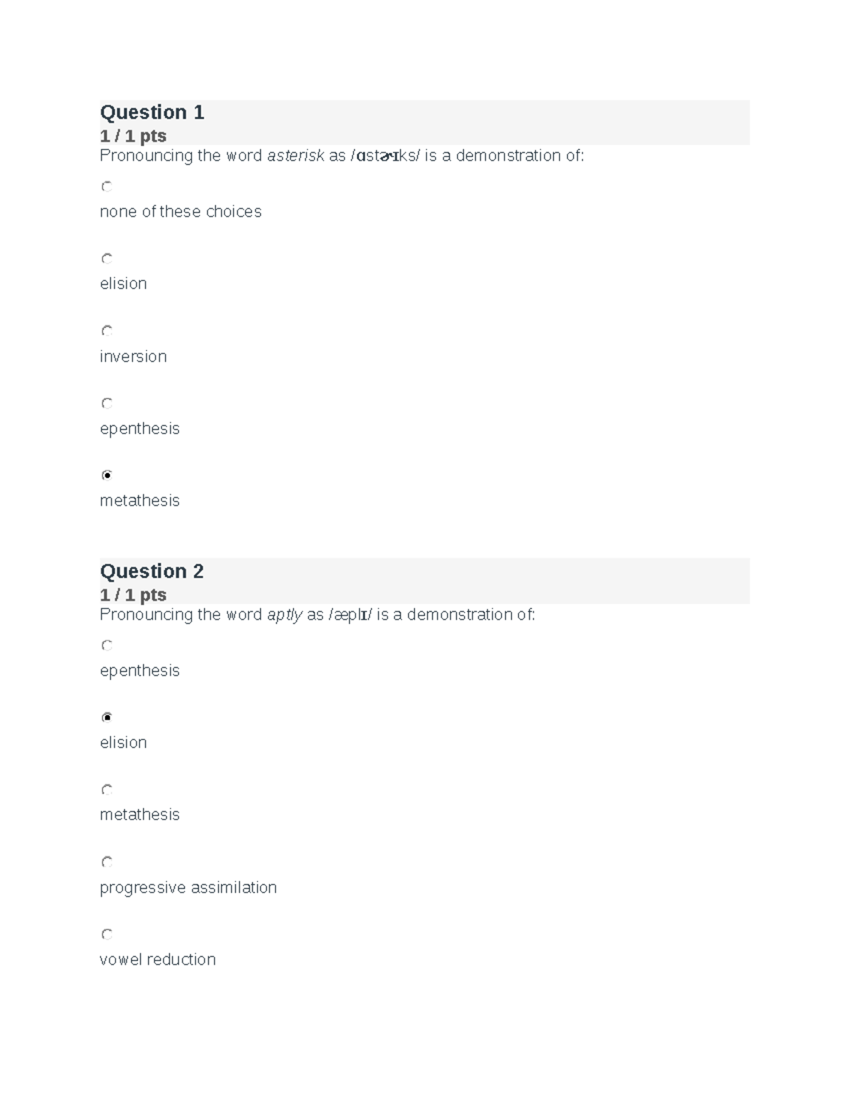 Exam 4 - Questions & Answers on Speech Processes & Assimilation - Studocu